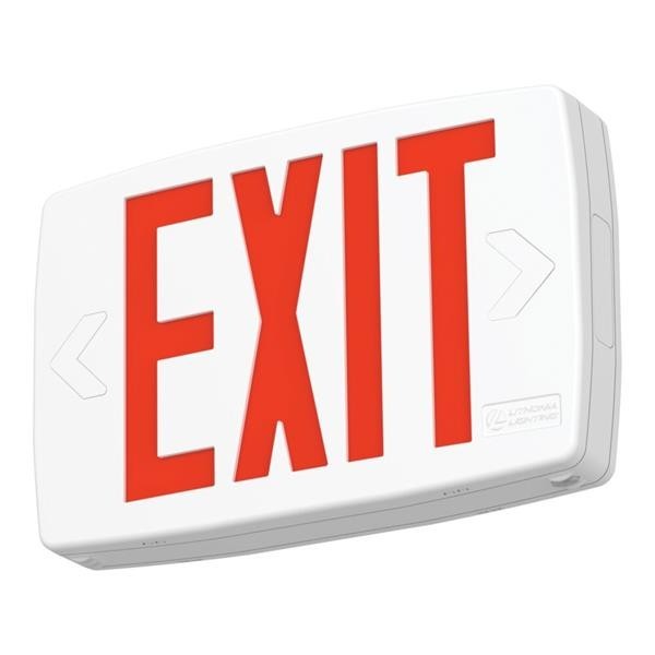 New Contractor Exit Sign LQM 120-277 Volt Integrated LED Red or Green ...