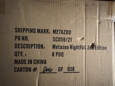 Nightfall MetaZoo Pin Club Blind Box 2nd Wave Sealed Case Of 8 Displays ...