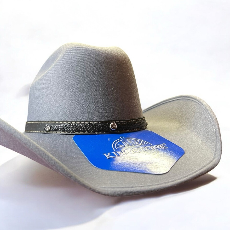 Gray Felt Cowboy Hat. Men’s Western Ranch Style Hat. Sombrero Vaquero ...