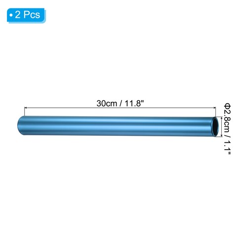2Pcs Relay Track Baton Aluminum Sports Tube Field Running Race Stick ...