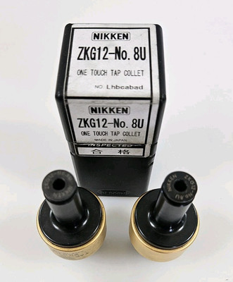 (2pk) Nikken ZKG12-NO.8 Quick Change Tap Adaptor Collet ︎ Priced To ...