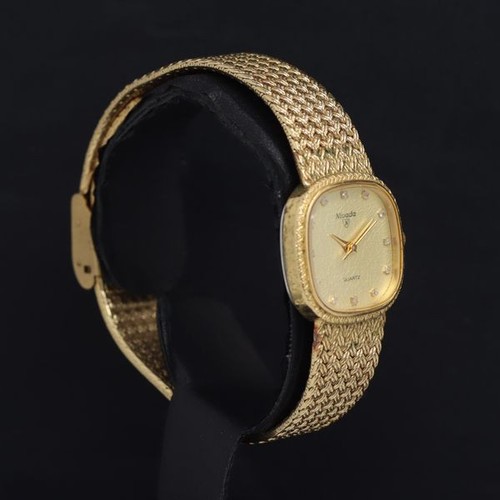 NIVADA N25001 Women’s Watch Quartz Analog Square Gold Plated | eBay