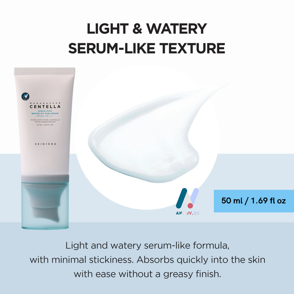 SKIN1004 Madagascar Centella Hyalu-Cica Sunscreen Serum SPF50 PA ...