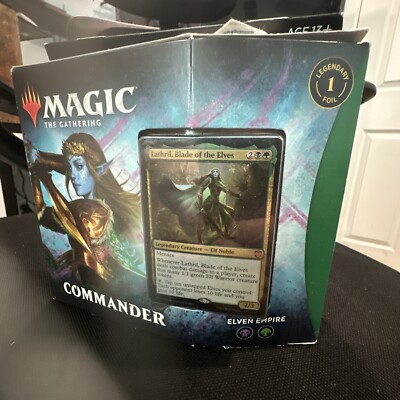 *See Photo* Sticker on box Magic Mtg elven empire commander deck ...