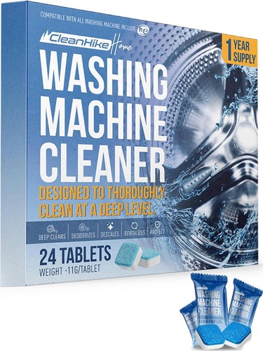 Washing Machine Cleaner Descaler Tablet (24 Tablets, 1 Year Supply) Eco ...