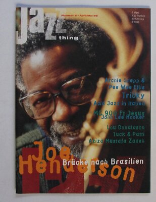 Jazzthing Nr.8 April/Mai 1995 Ger Magazine Joe Henderson Tricky John ...