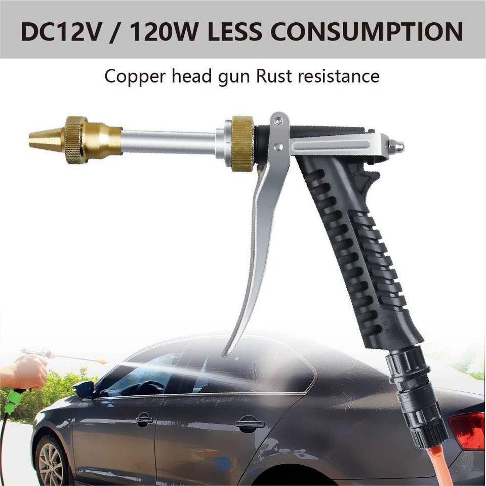 120W 12V Electric High Pressure Power Washer Electric Portable Cleaner ...