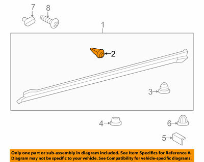 Toyota/Lexus OEM Exterior Rocker Molding Panel Clips 7586702010 NIP (8 ...
