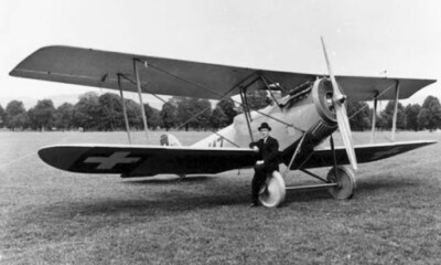 Häfeli DH-5 Interwar Biplane Reconnaissance Airplane Desk Wood Model ...