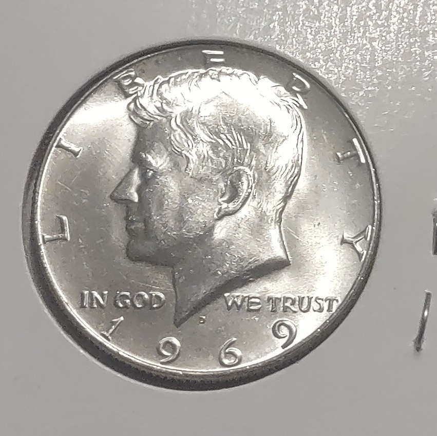1969 P J F KENNEDY 40Per Cent SILVER UNCIR. Half Dollar US Mint Coin | eBay