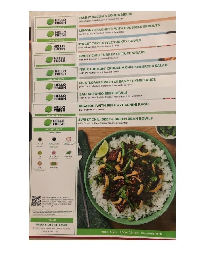 Lot of 35 Various Cook Bake Hello Fresh Recipe Cards Chicken, Pork ...
