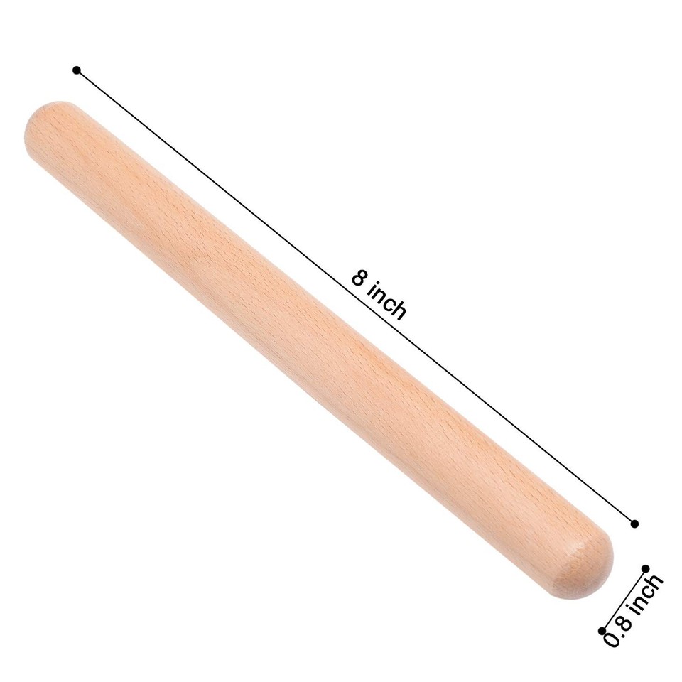 8 Inch Classical Wood Claves Musical Percussion Instrument, Natural ...
