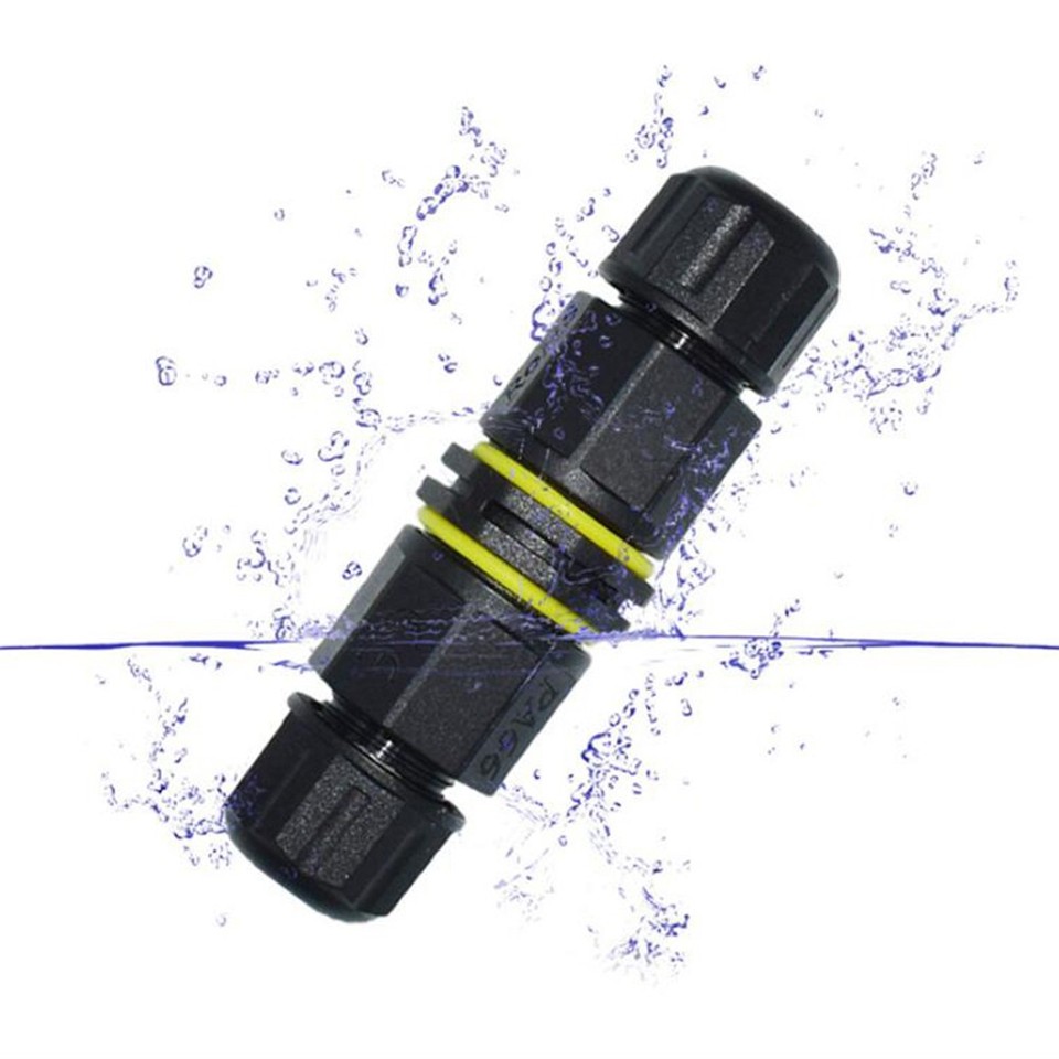 Wire Connector 3 Pin 2 Way Cable Terminal Adapter Connector LED Light ...