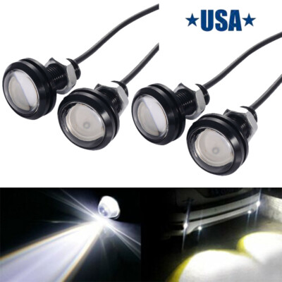 4x Eagle Eye Lamps LED DRL Fog Daytime Running Car Light Tail Backup ...
