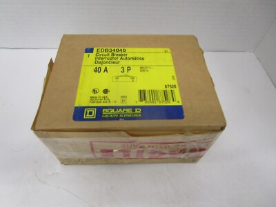 EDB34040 SQUARE D CIRCUIT BREAKER NEW IN BOX | eBay