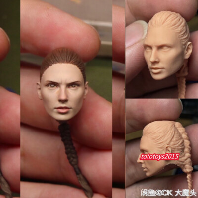 1:6 1:12 1:18 Wonder Woman Gal Gadot Long braid Head Sculpt For Female ...