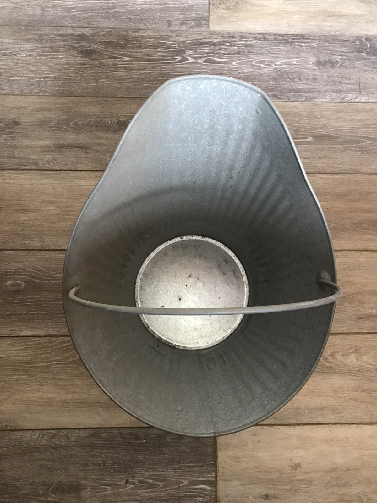 Vintage Galvanized Metal Coal Ash Bucket With Round Steel Handle | eBay