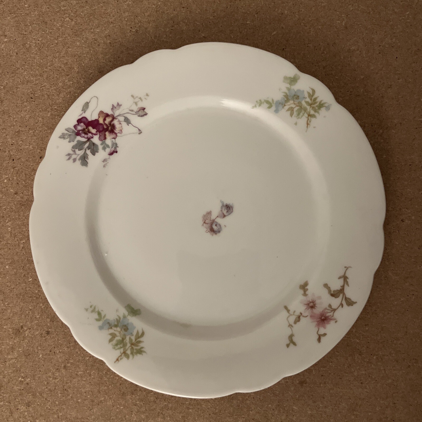 Antique Leonard Vienna Austria Porcelain Plate Floral Wildflowers ...
