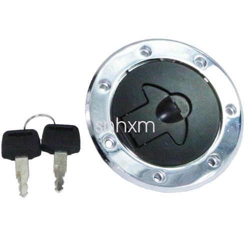 Fuel Gas Cap Cover Lock w/ 2x Keys For Kawasaki Ninja ZX6R ZX7R ZX9R ...