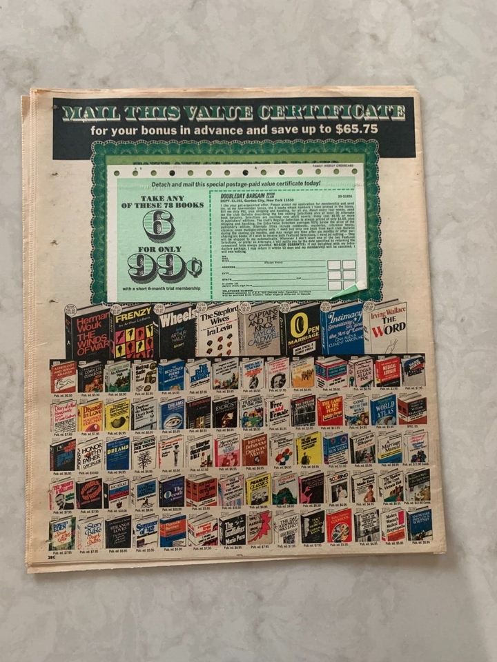 Family Weekly magazine, January 14, 1973, cover: President Richard and ...