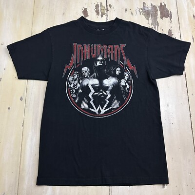 INHUMANS - Marvel Welovefine Black Crewneck Cotton T-shirt, Mens MEDIUM ...