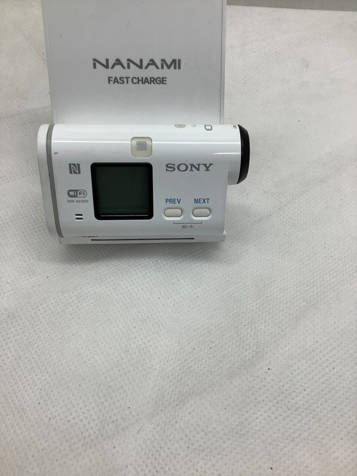 Sony HDR-AS100V 13.5MP HD Splashproof Action Camera WiFi Exmor R Steady ...