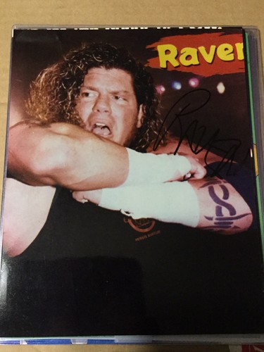 Raven ECW Original Autograph Hand Signed 8x10 Photo WWF WWE Sandman ...