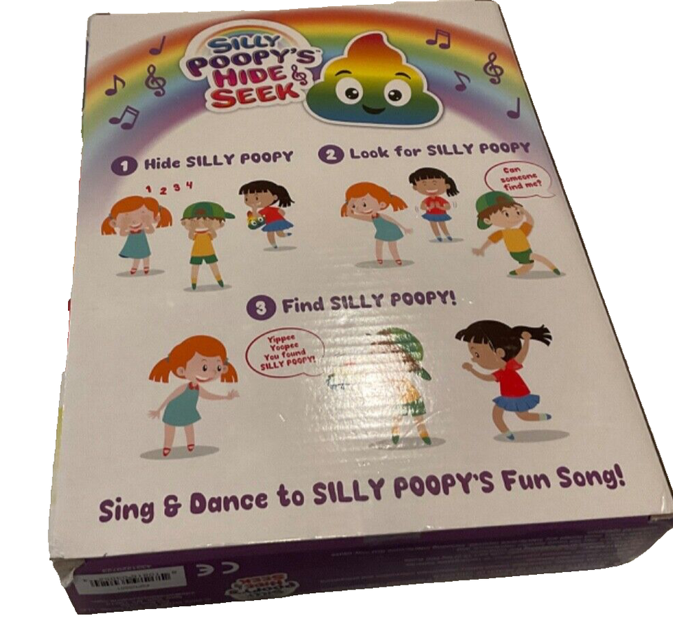 Silly Poopy Hide and Seek Game-Talking/Singing Rainbow Poop Toy | eBay