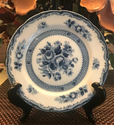 Antigue Blue Rose Fine China Salad Plates Lot of 2 | eBay