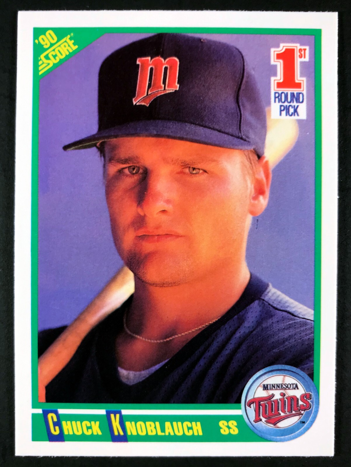 1990 Score #672 Chuck Knoblauch, Rookie Card RC, Minnesota Twins | eBay