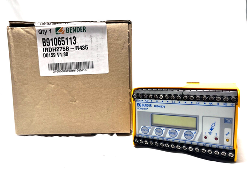 BENDER ISOMETER IRDH275 IRDH275B-R435 IRDH275B-435 D159 V1.8 ART ...