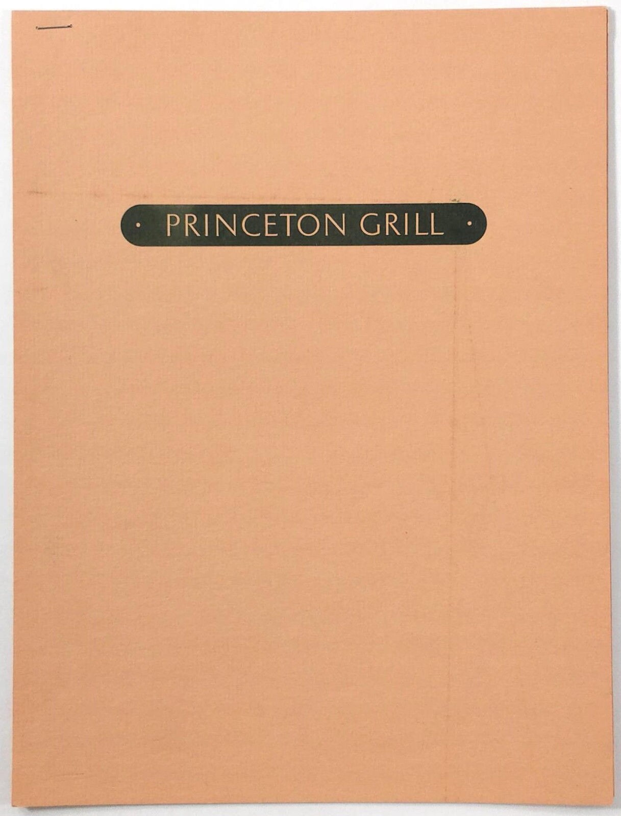 1983 Vintage Menu PRINCETON GRILL Restaurant Double Tree Inn Dallas ...