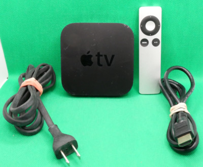 Apple TV A1378 (2nd Generation) 8GB Media Streamer with remote & cables ...