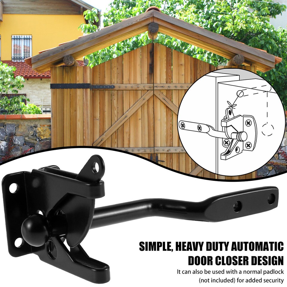 Self Locking Gate Latch Automatic Gravity Lever Fence Gate Lock for ...