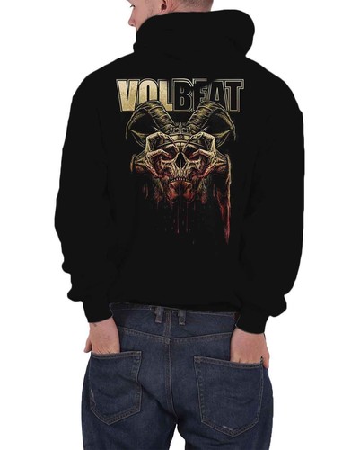 Volbeat Hoodie Bleeding Crown Skull Band Logo new Official Mens Black ...