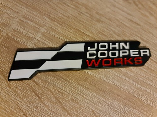Genuine new mini black cooper rear badge boot emblem logo countryman en ...