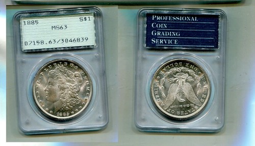 1885 P MORGAN SILVER DOLLAR RATTLER PCGS MS63 3983T | eBay