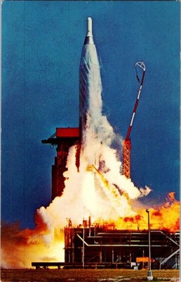 Vintage U.S. Air Force Atlas ICBM Rocket Launch Postcard San Diego | eBay