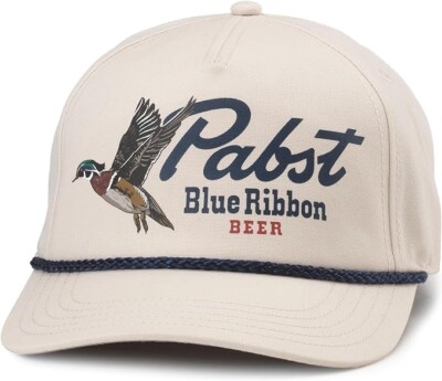 American Needle Pabst Blue Ribbon PBR Canvas Cappy Beer Rope Hat ...