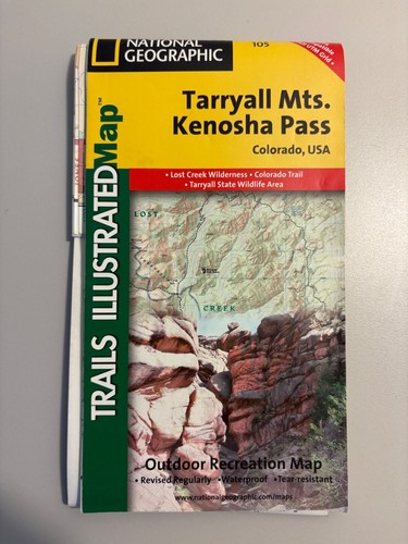 Tarryall Mts Kenosha Pass Colorado Trails Illustrated Topo Map #105 | eBay