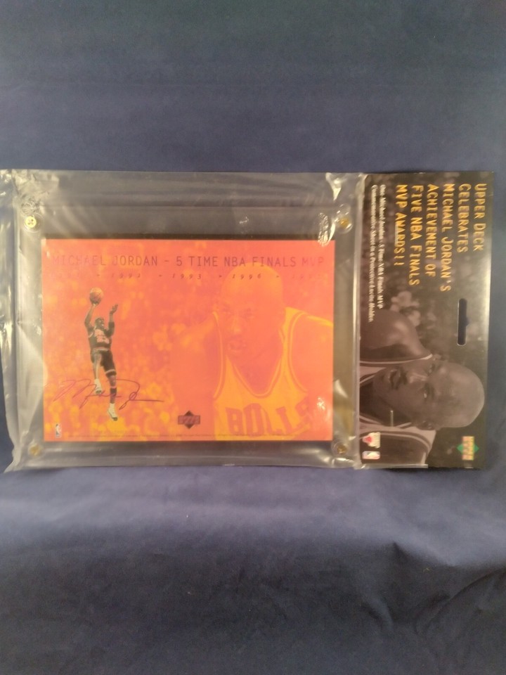 MICHAEL JORDAN 1997 Upper Deck "5 Times Finals MVP" Oversized Jumbo ...