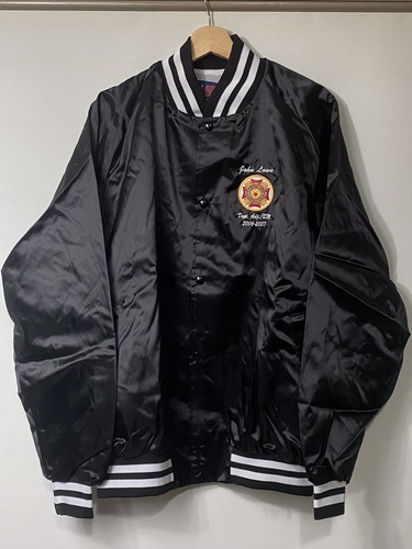 VFW Veterans of Foreign Wars POW MIA Men's Satin Jacket New Black XL | eBay