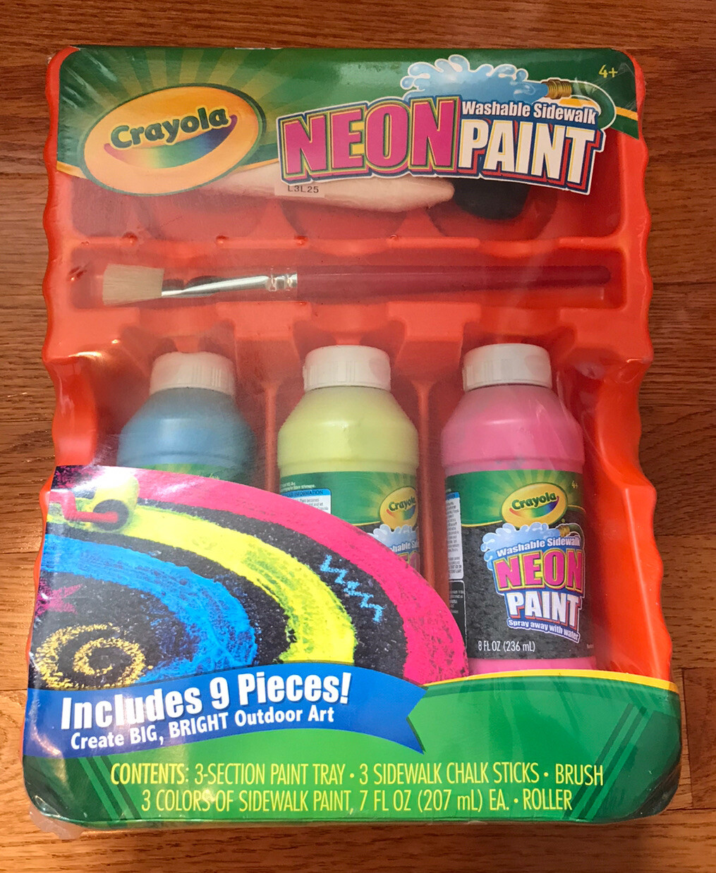Crayola Washable NEON SIDEWALK PAINT SET Chalk Driveway Art-work ...