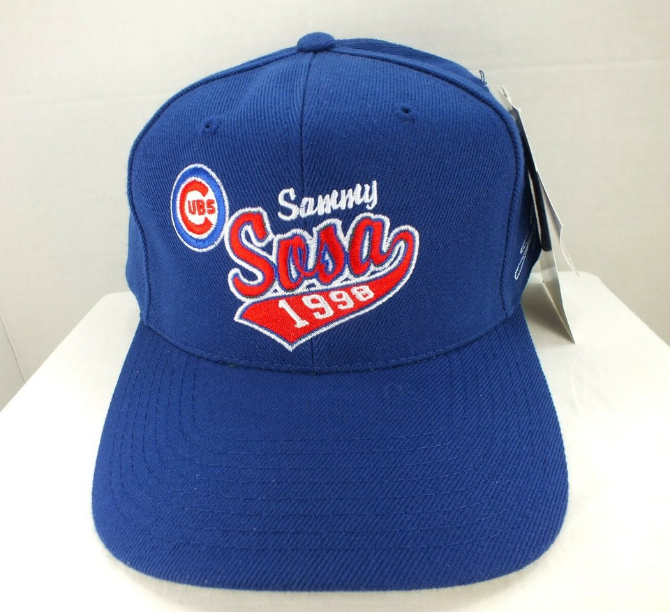 Sammy Sosa Chicago Cubs Cap Wool Snapback 90s Vintage Embroidered ...