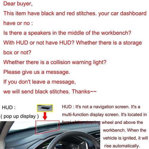 PU leather Dashboard Dash Mat Non-slip DashMat Sun Shade Pad For ...
