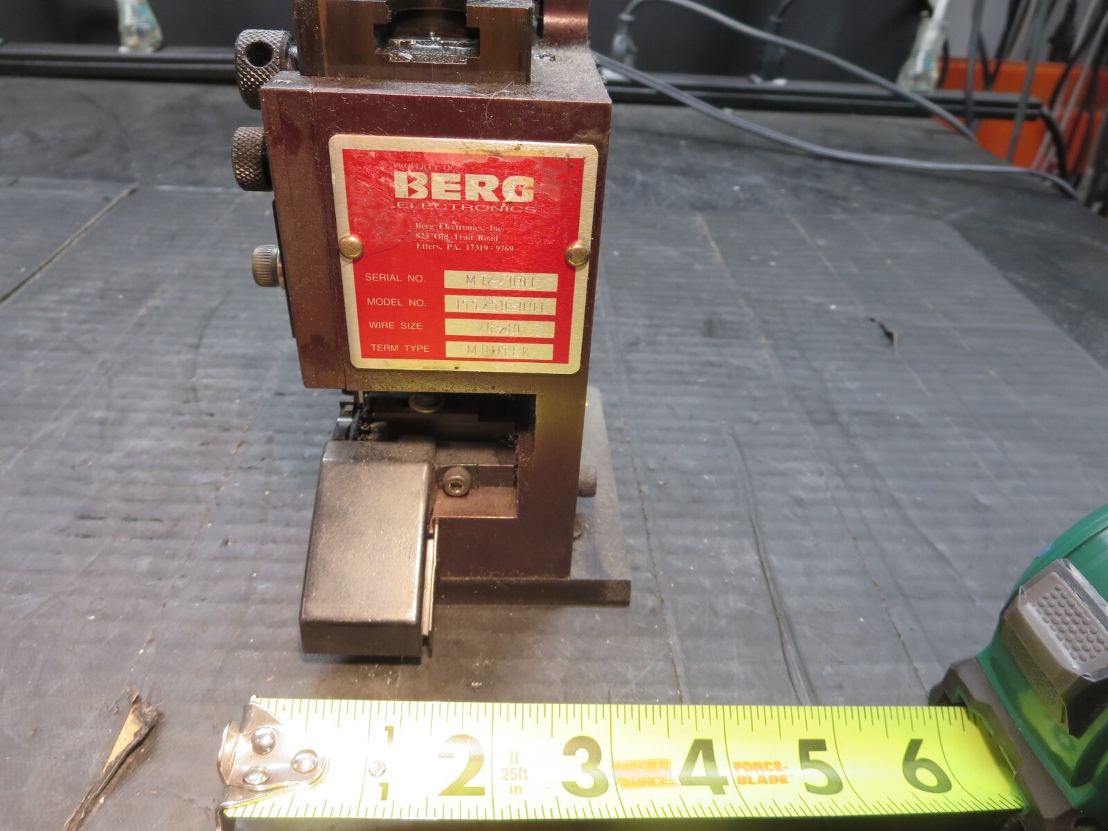 Berg Electronics, 155250-001, Crimping Head, Wire Size - 26-30, Type ...