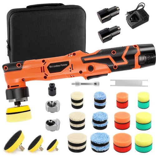 Cordless Polisher Buffer Rotary Dual Action Car Polishing Machine 1-2 ...
