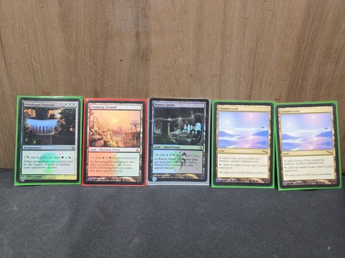 MTG Watery Grave Foil,Stomping Ground, Privileged Position Foil, Glimmervoid Lot | eBay
