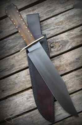 CUSTOM HANDMADE SPRING STEEL 5160 HUNTING BOWIE KNIFE SURVIVAL KNIFE ...