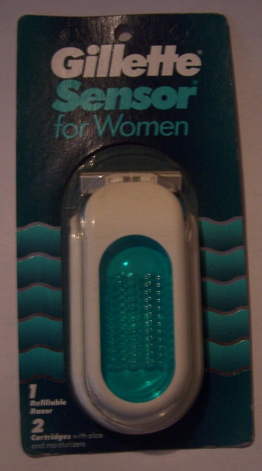 1992 GILLETTE SENSOR Women's Handle Shaver 1 Razor + 2 Blade Free ...